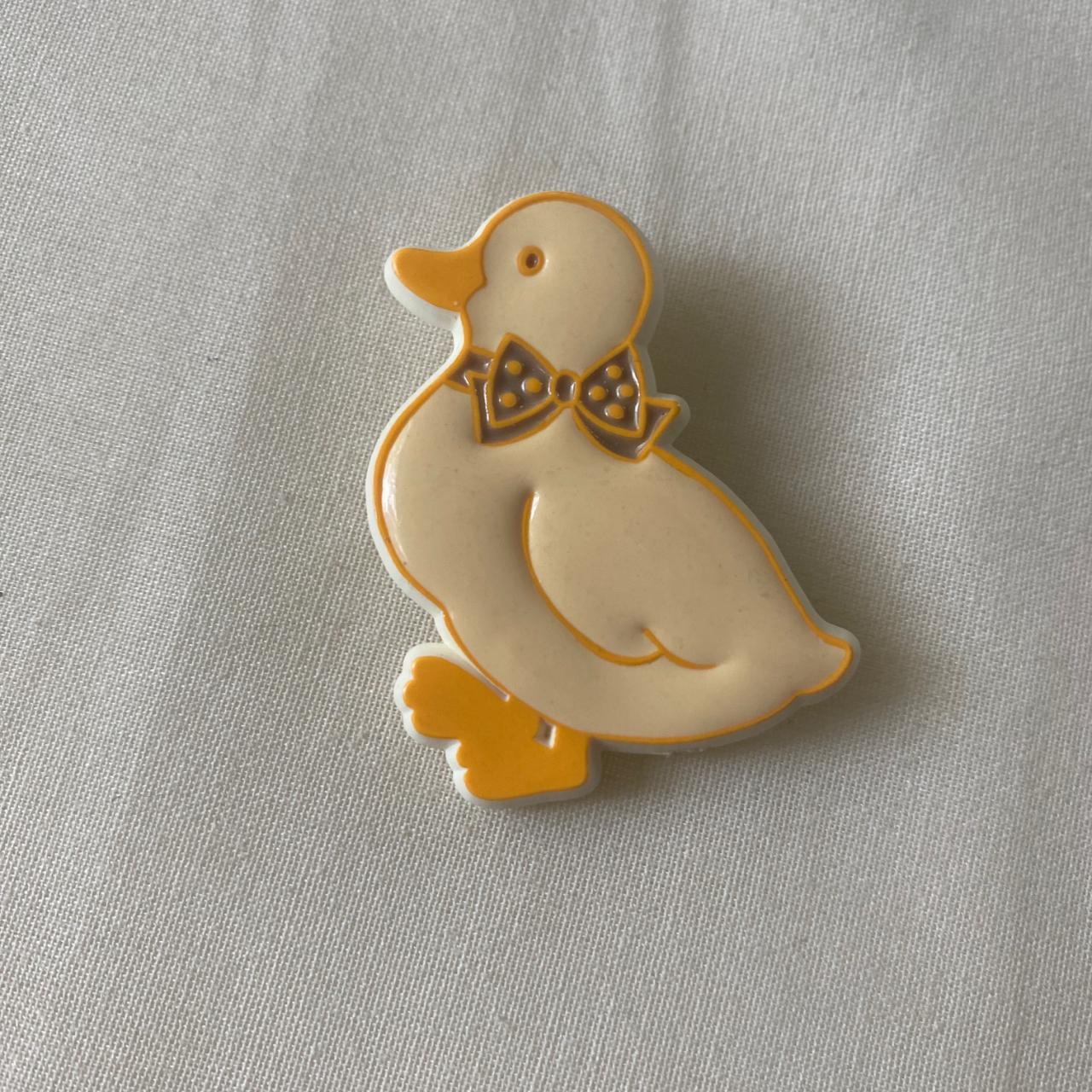 Vintage 1984 Hallmark Duck Brooch Pin ༓ 2" in... - Depop