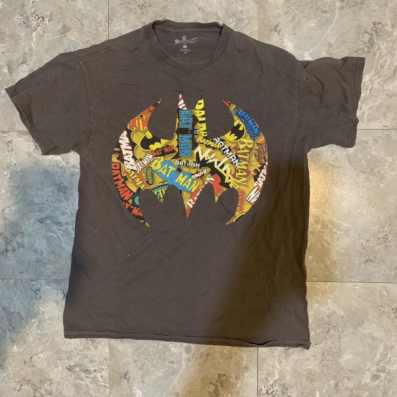 VINTAGE BATMAN SIX FLAGS TEE In fair condition... - Depop