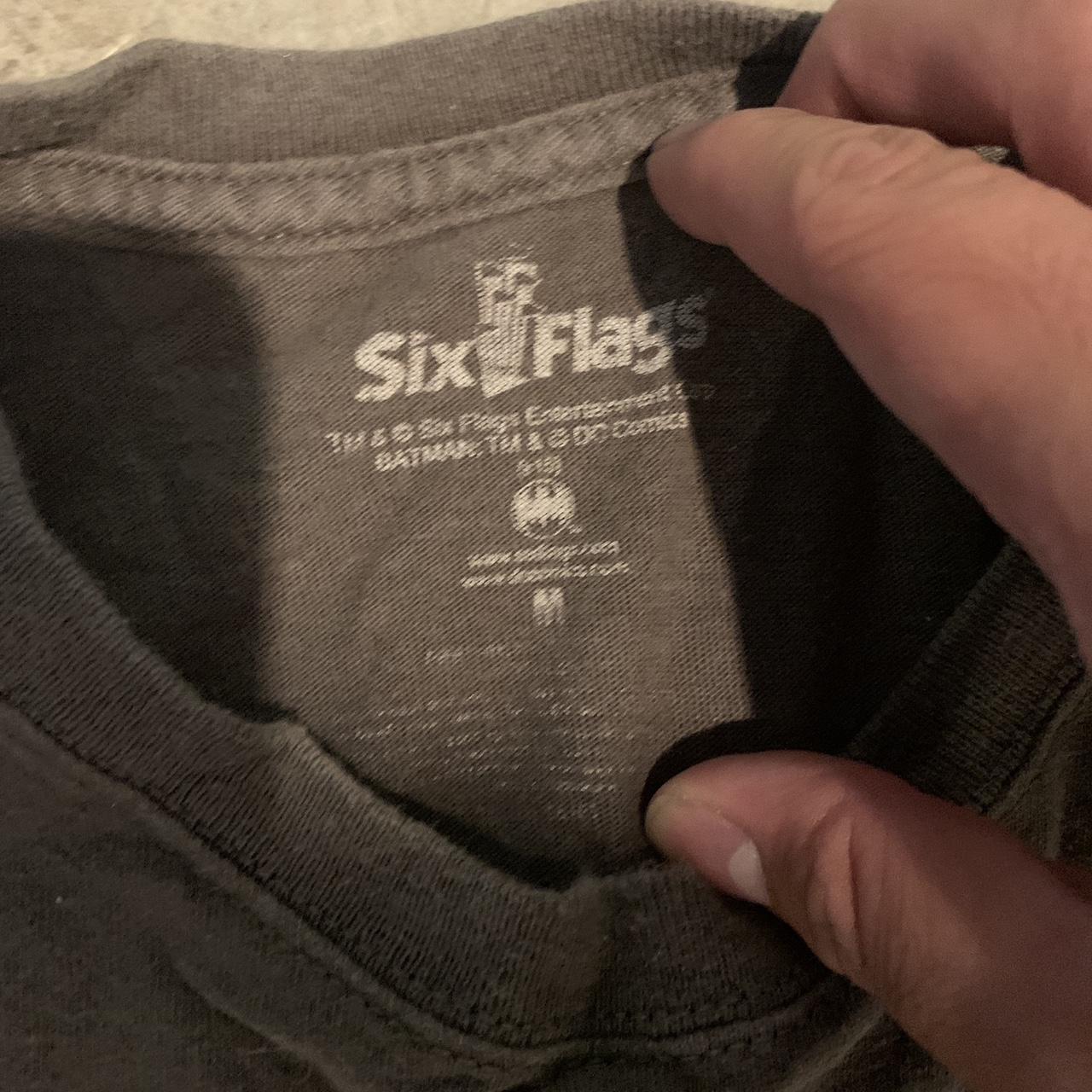 VINTAGE BATMAN SIX FLAGS TEE In fair condition... - Depop