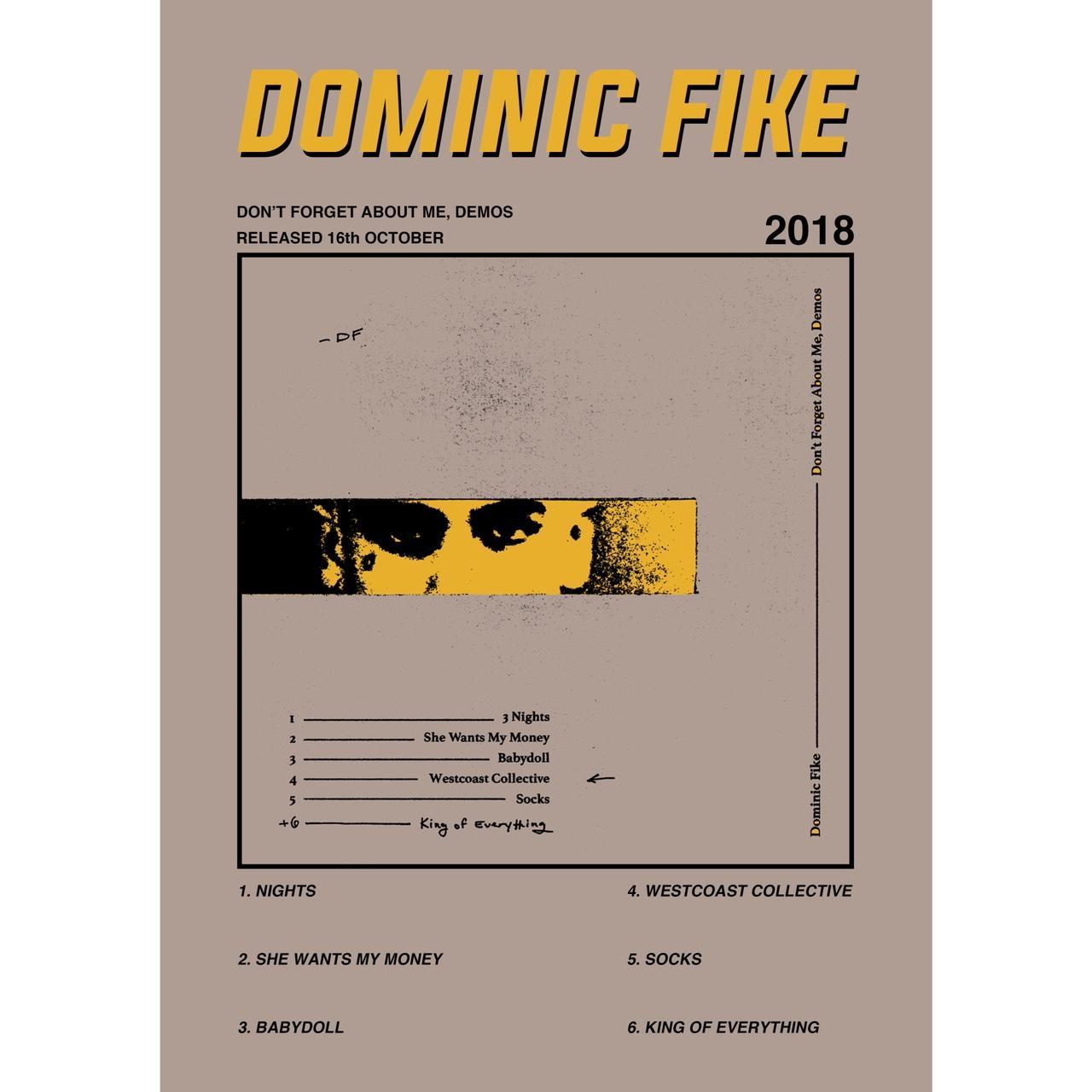 A3 PRINT // Dominic Fike - Don’t Forget About Me,... - Depop