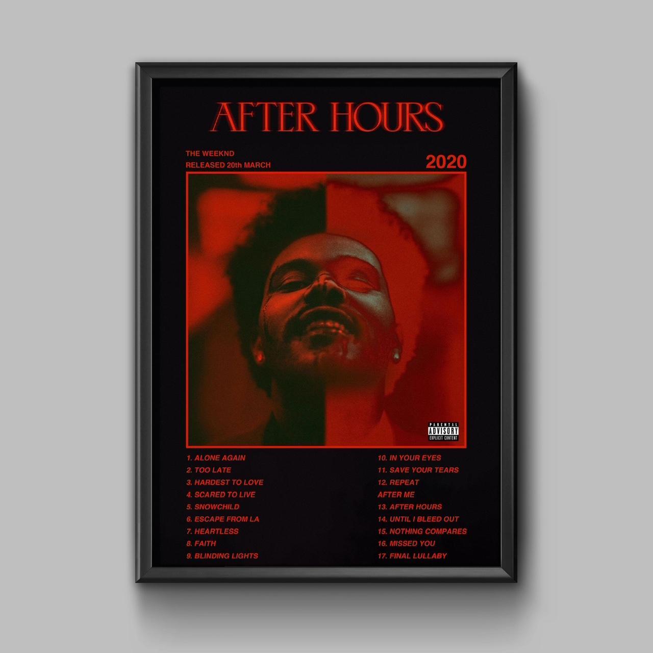 A3 PRINT // The Weeknd - After Hours. •PRICES 1x A4... - Depop
