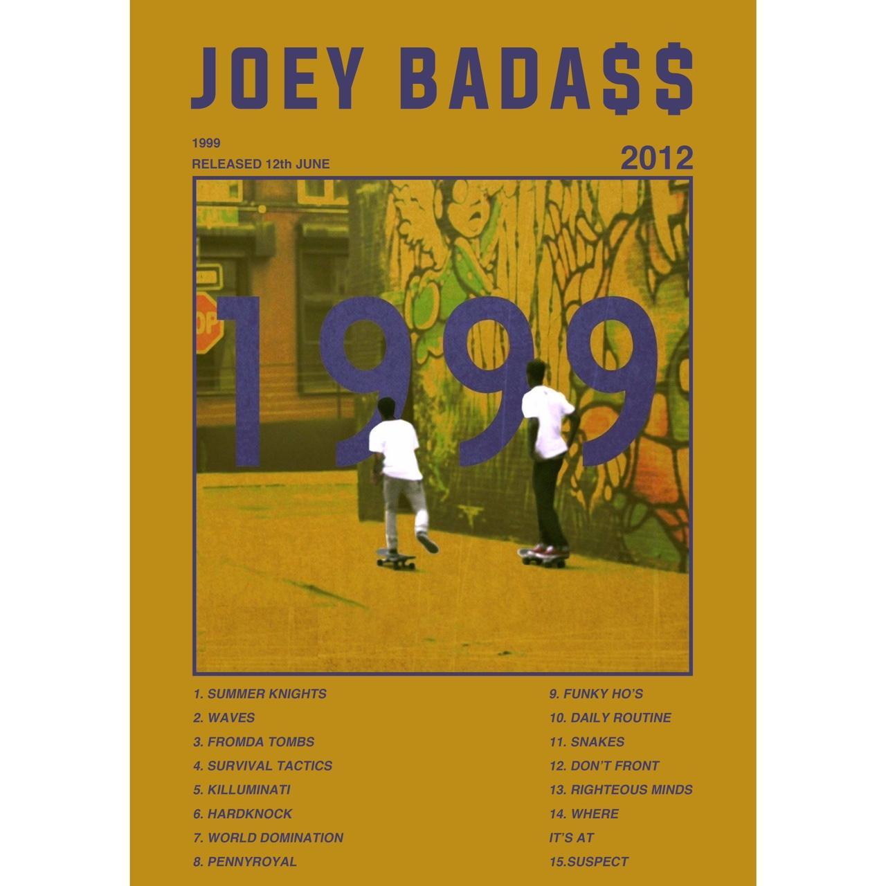 A3 PRINT // Joey Badass - 1999 . •PRICES 1x A4 £15... - Depop