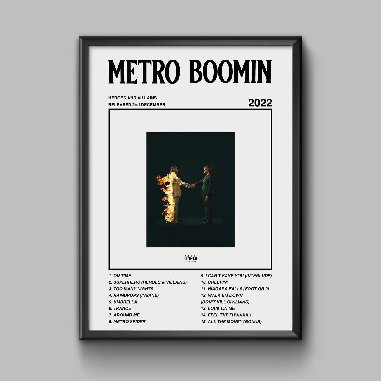 A3 PRINT // Metro Boomin - Heroes &... - Depop