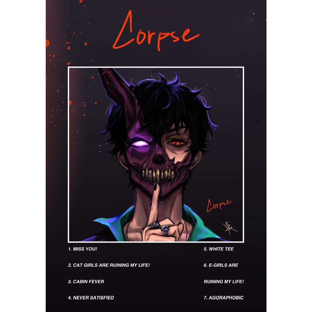 A3 PRINT // Corpse Husband. •PRICES 1x A4 £15... - Depop