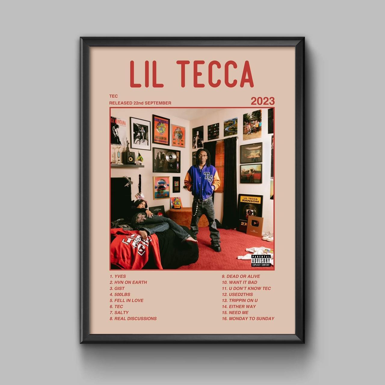 A3 PRINT // Lil Tecca - Tec. •PRICES 1x A4 £15... - Depop
