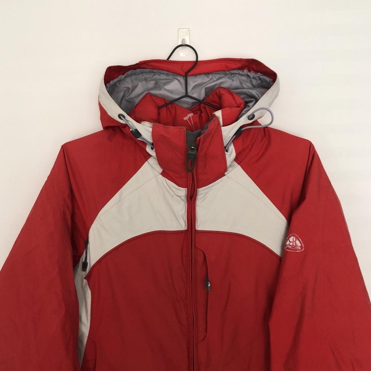 RED AND WHITE NIKE ACG SKI JACKET. - Super warm... - Depop
