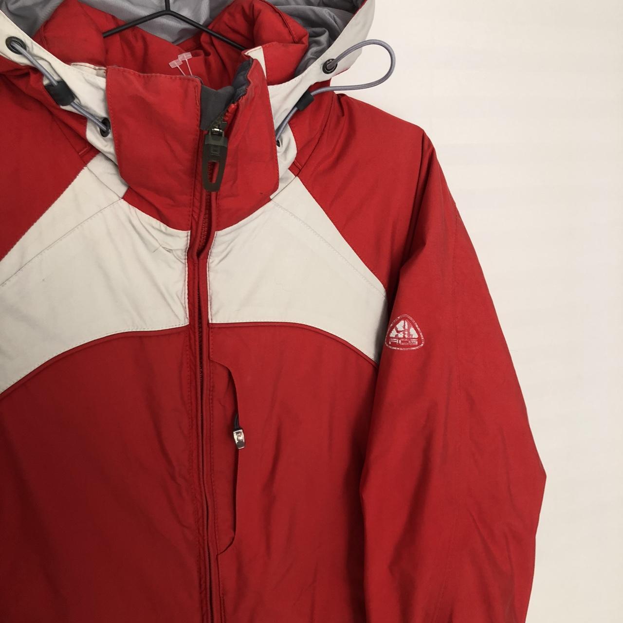 RED AND WHITE NIKE ACG SKI JACKET. - Super warm... - Depop