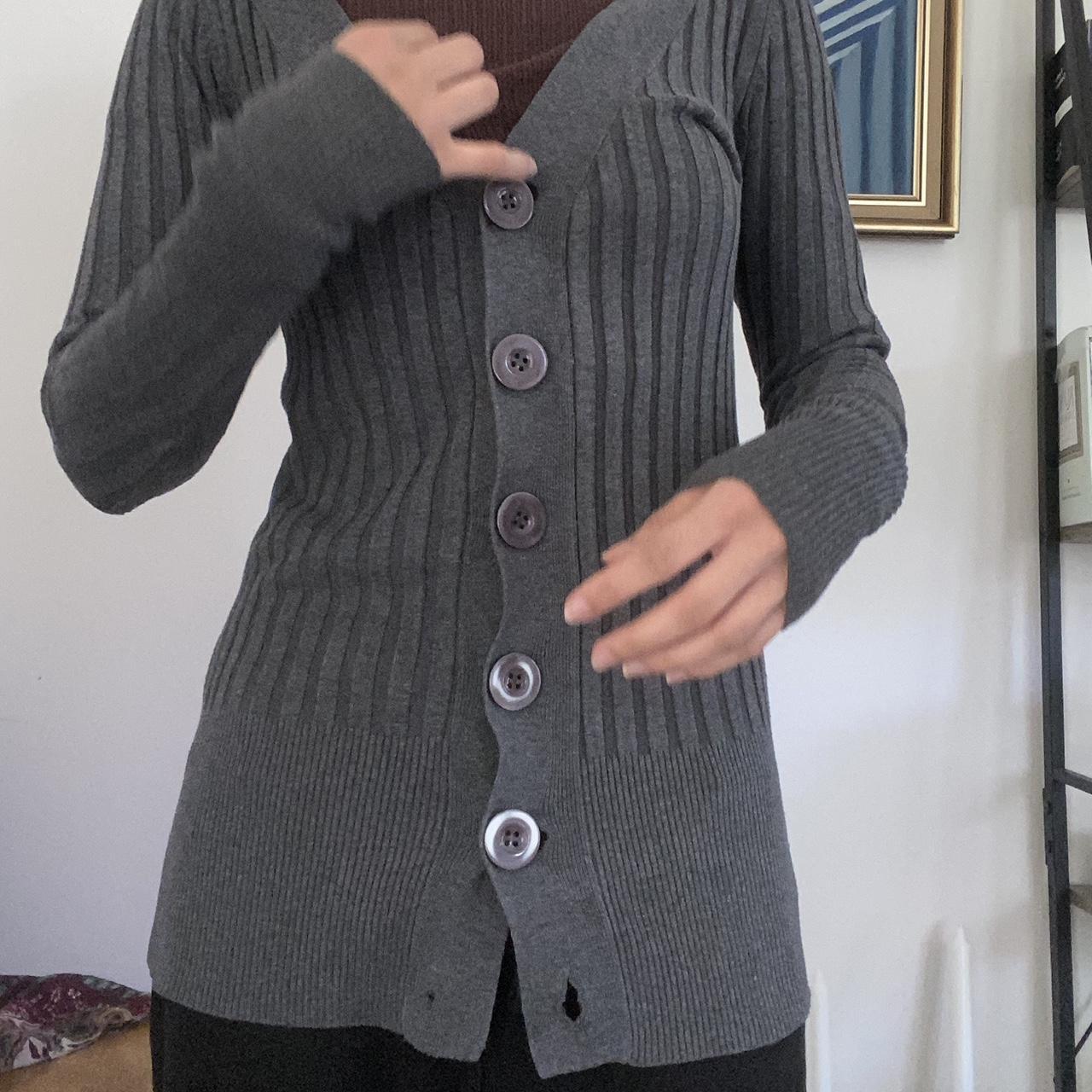 Grey ribbed sweater. absolutely lovw this so much... | Depop