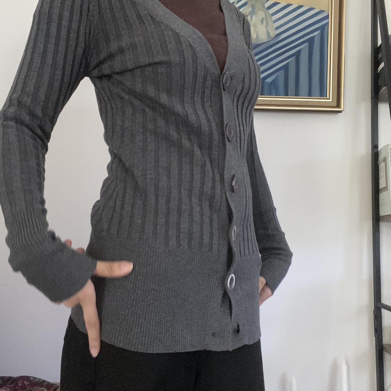 Grey ribbed sweater. absolutely lovw this so much... | Depop