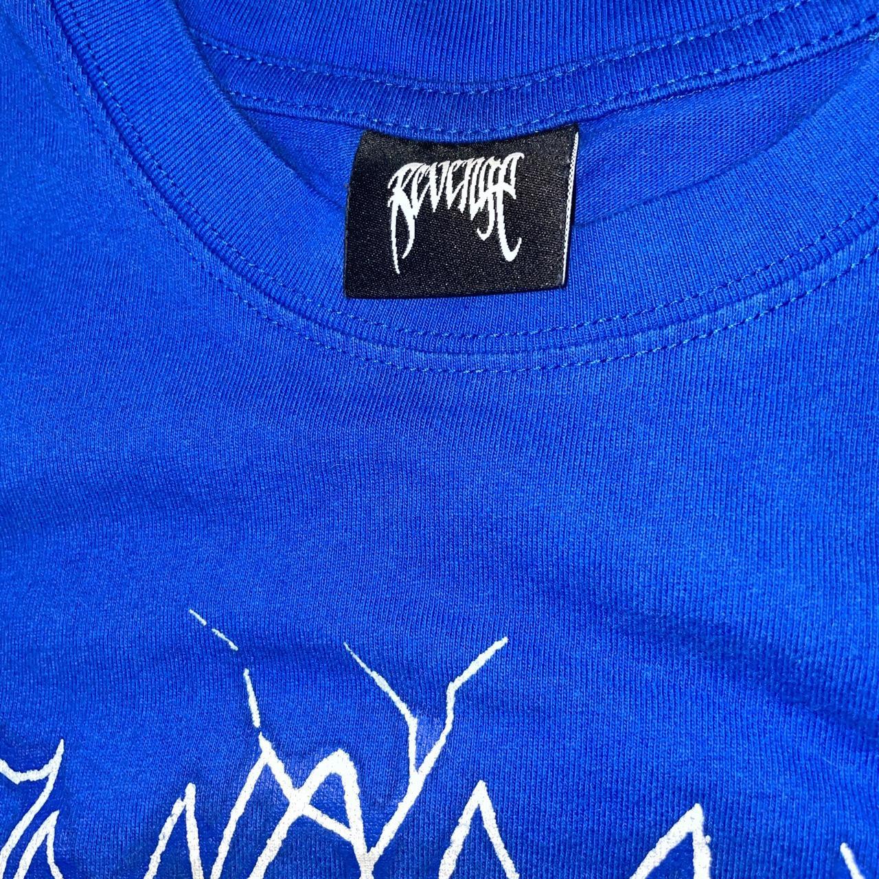 Blue revenge shirt bought off Grailed slightly used... - Depop