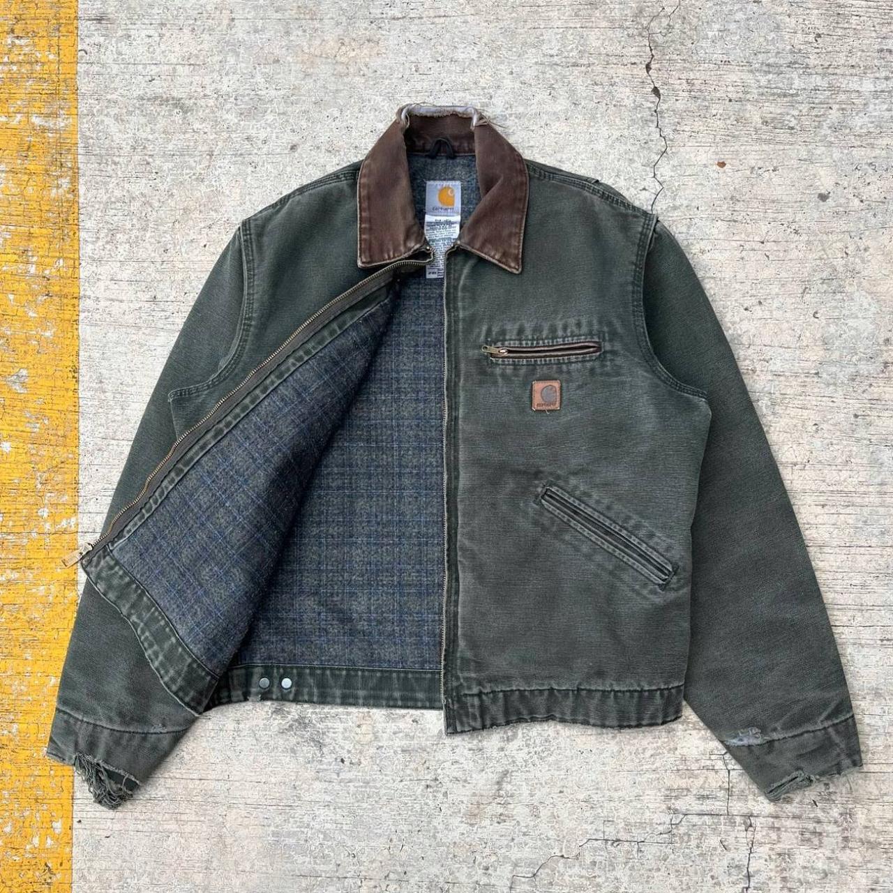 2009’s Carhartt J97 Detroit Jacket J97 Mos Green -... - Depop
