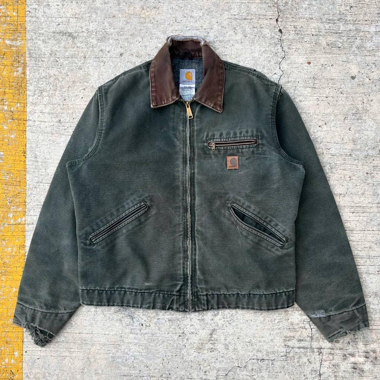 2009’s Carhartt J97 Detroit Jacket J97 Mos Green -... - Depop