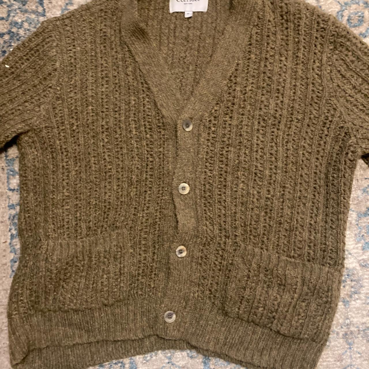 Corridor Wool Knit Sweater - Army Green Worn for... - Depop
