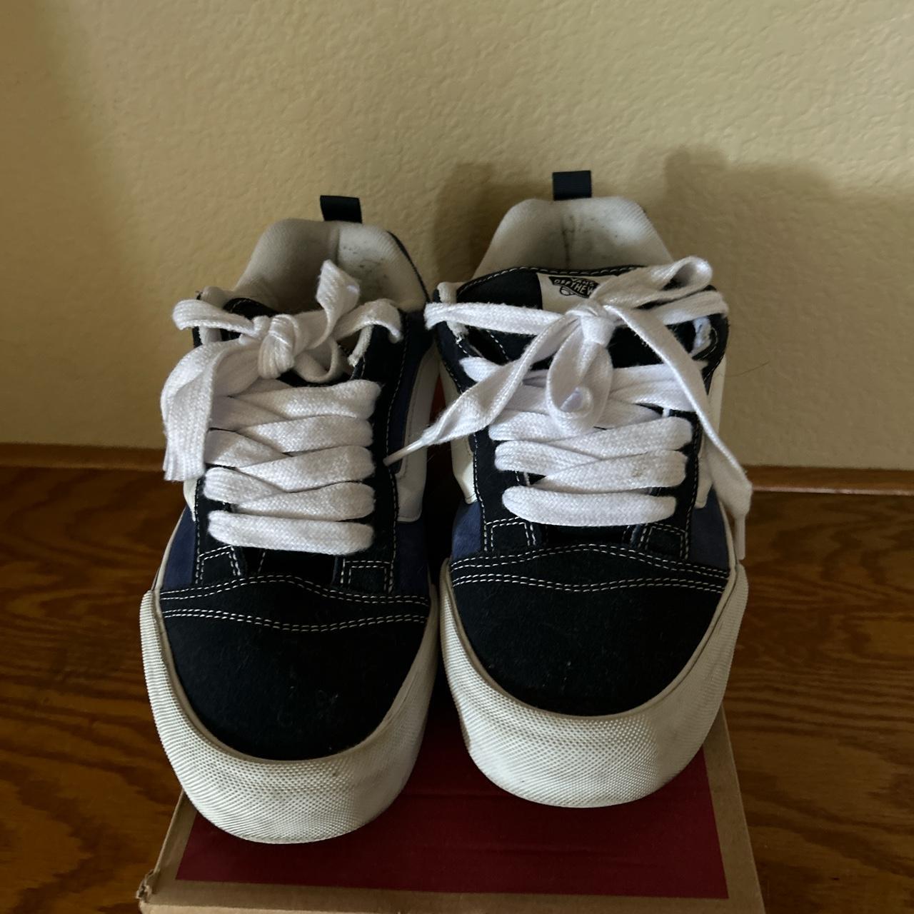 VANS KNU SKOOL - NAVY BRAND NEW WORE TWICE - Depop