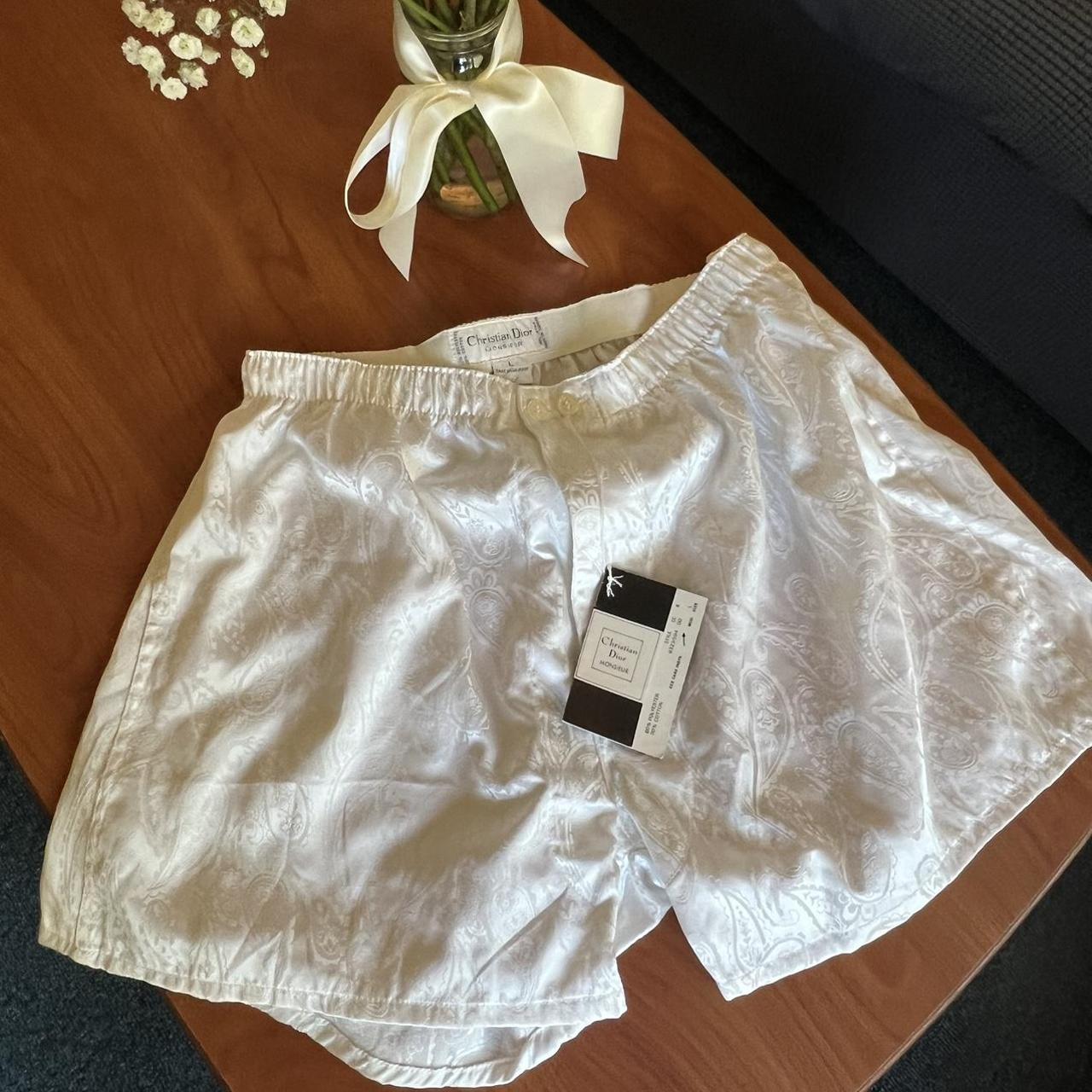 Vintage Christian Dior Monsieur Satin Boxers size:... - Depop