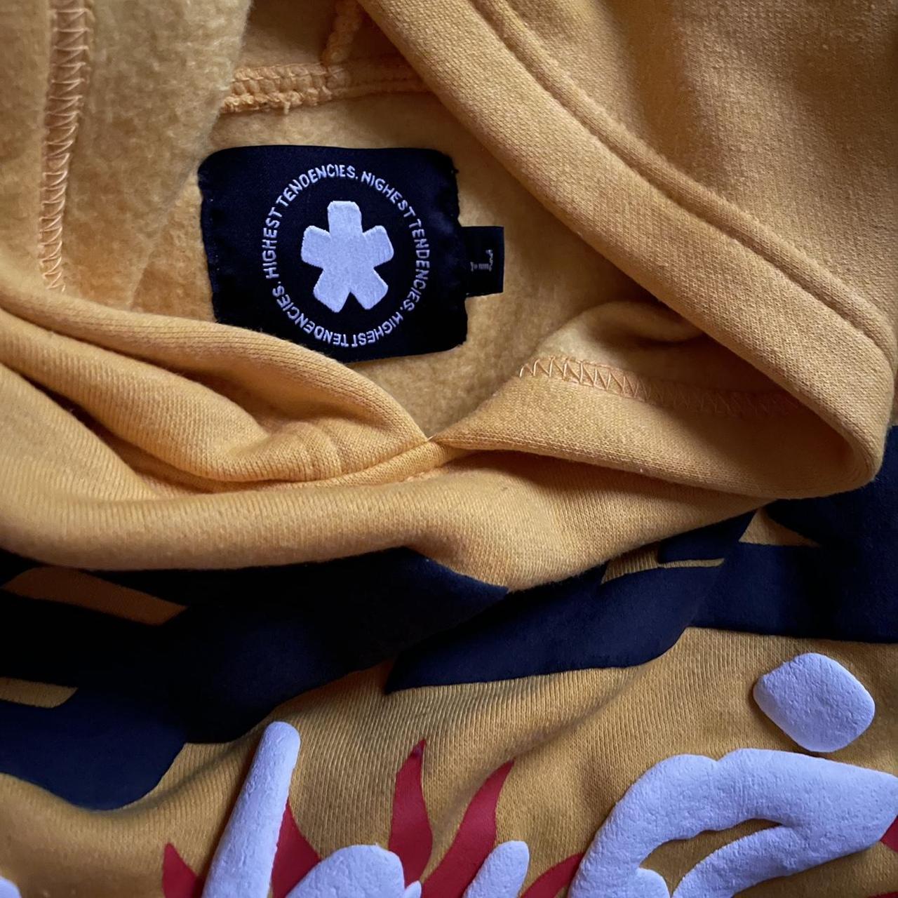 highest tendencies yellow hoodie in men’s Large.... - Depop