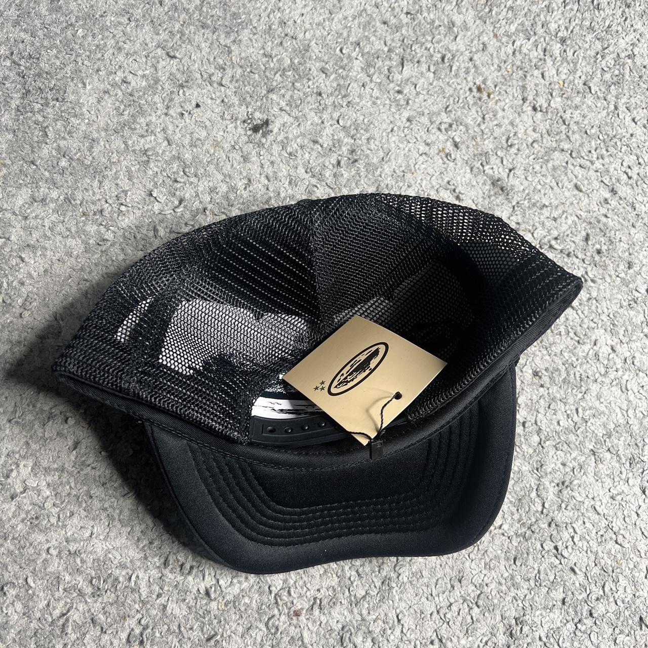 Corteiz CRTZ ‘Triple Black’ Alcatraz Trucker Hat... - Depop