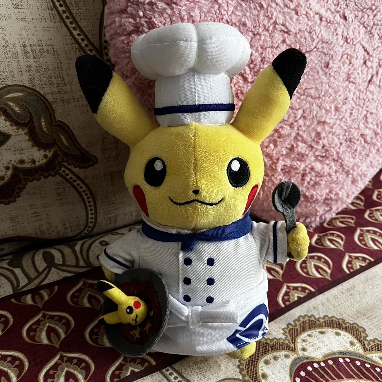 Pokemon Cafe Limited Plush doll Chef Pikachu... - Depop