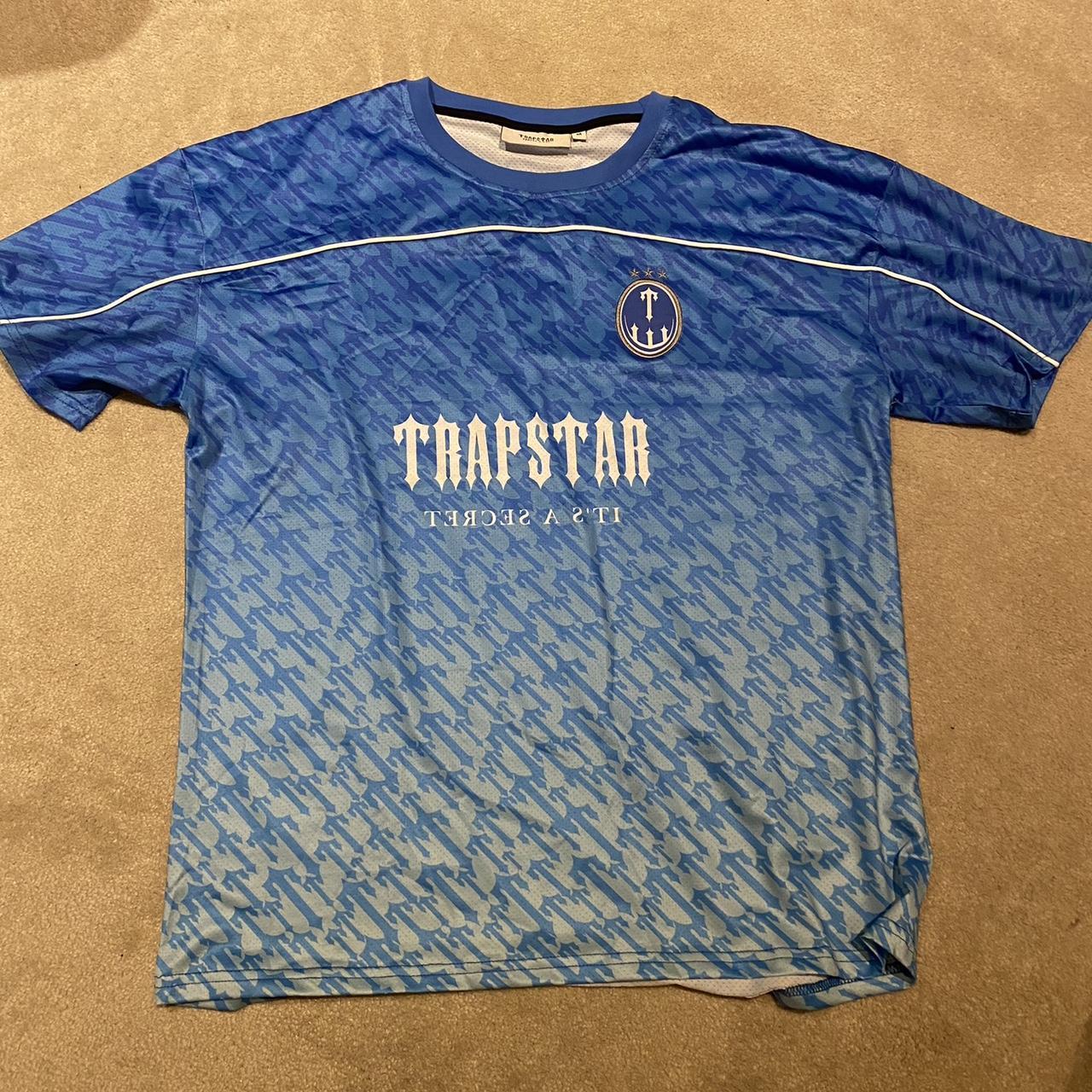 Trapstar Men's Blue T-shirt | Depop