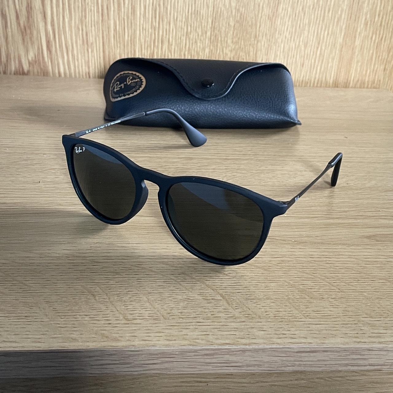Ray-Ban - ERIKA CLASSIC Colour: Matte Black Glasses,... - Depop