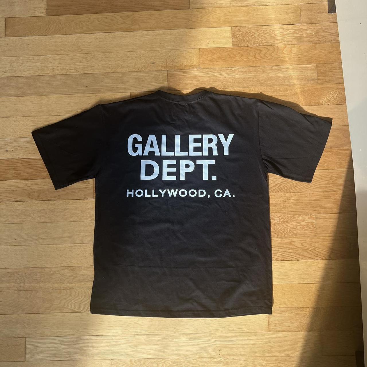 Gallery Dept. Men's Black and White T-shirt | Depop