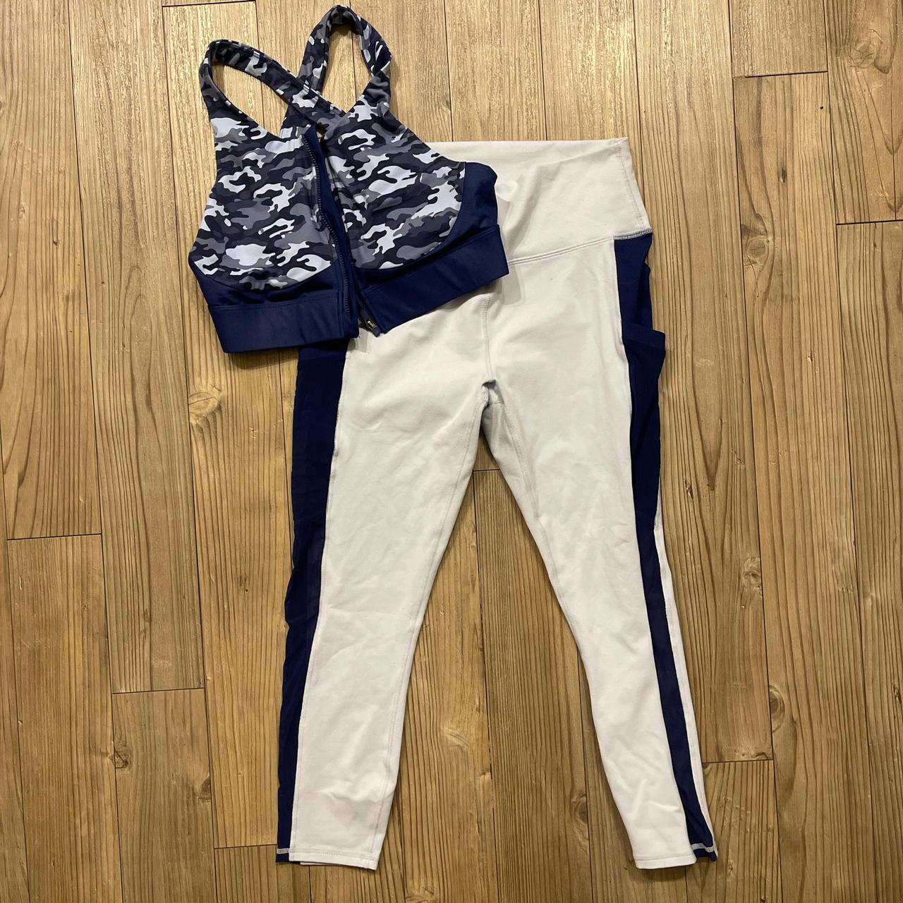 Blue fabletics workout set! Size: medium for both... | Depop
