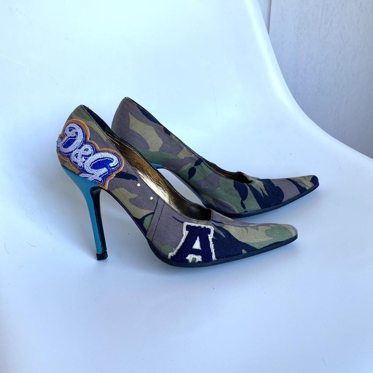 Dolce gabbana 2002 camo army heels size 36 , has a... - Depop