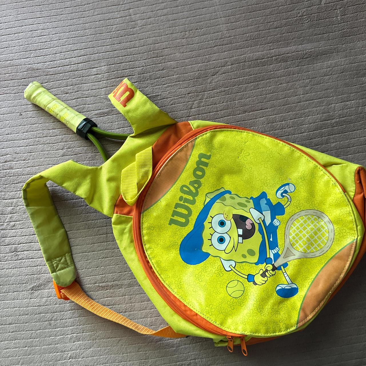 SpongeBob Kids Tennis Racket Yellow SpongeBob... - Depop