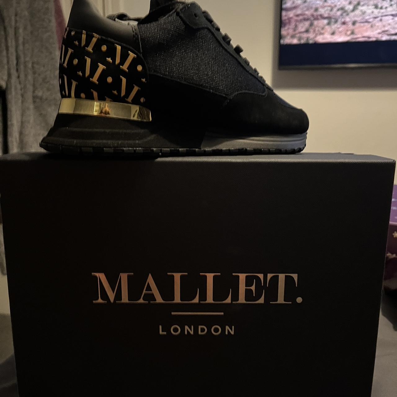 Black & gold mallet trainers Brand new - Depop