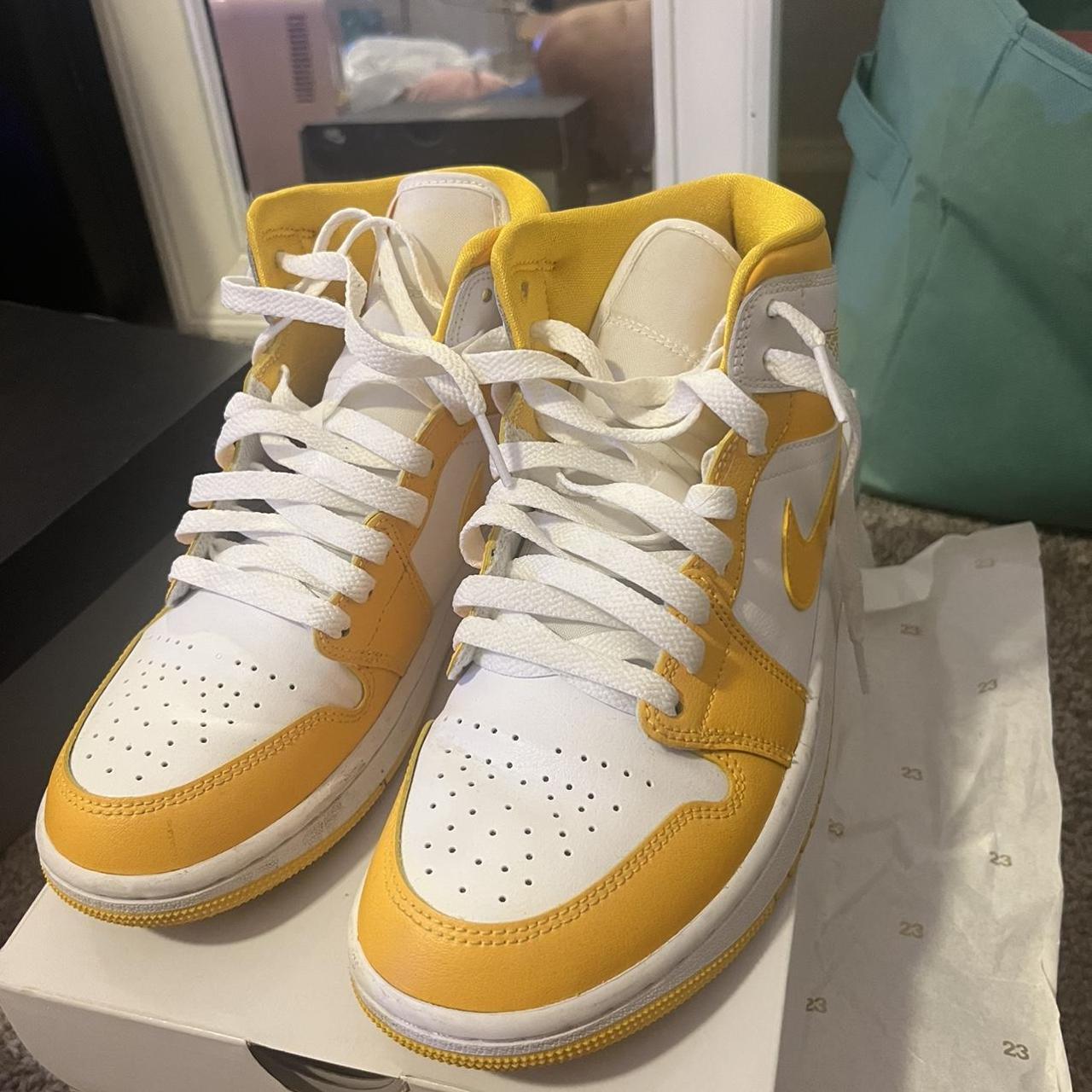 yellow jordan 1s need gone asap!!!! lowest i’ll go... - Depop