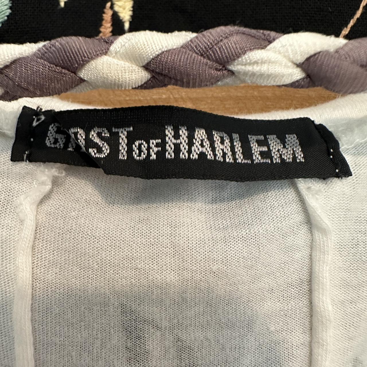 Y2K Ghost of Harlem skull graphic long sleeve top -... - Depop