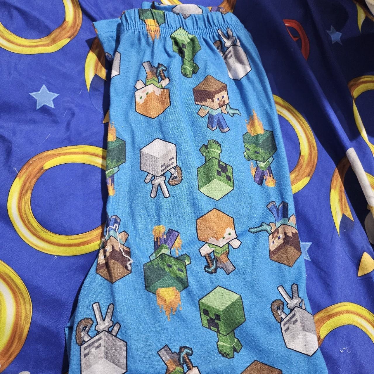 Minecraft pajama pants scene kidcore greg heffley... - Depop