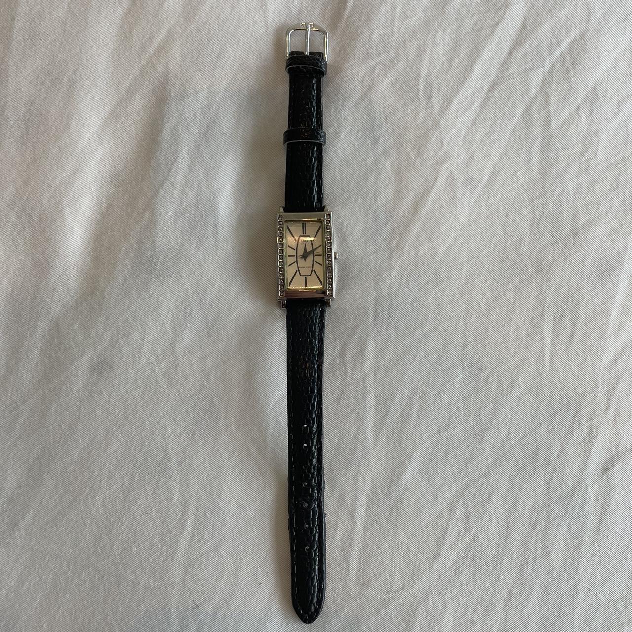 Men's Black and White Watch | Depop