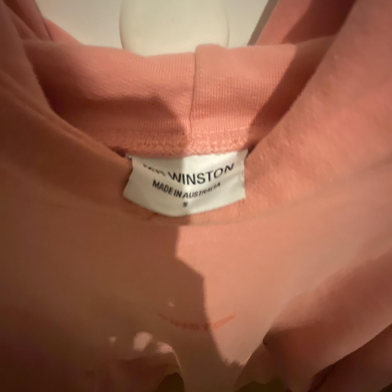 pink mr winston hoodie size s good condition - Depop
