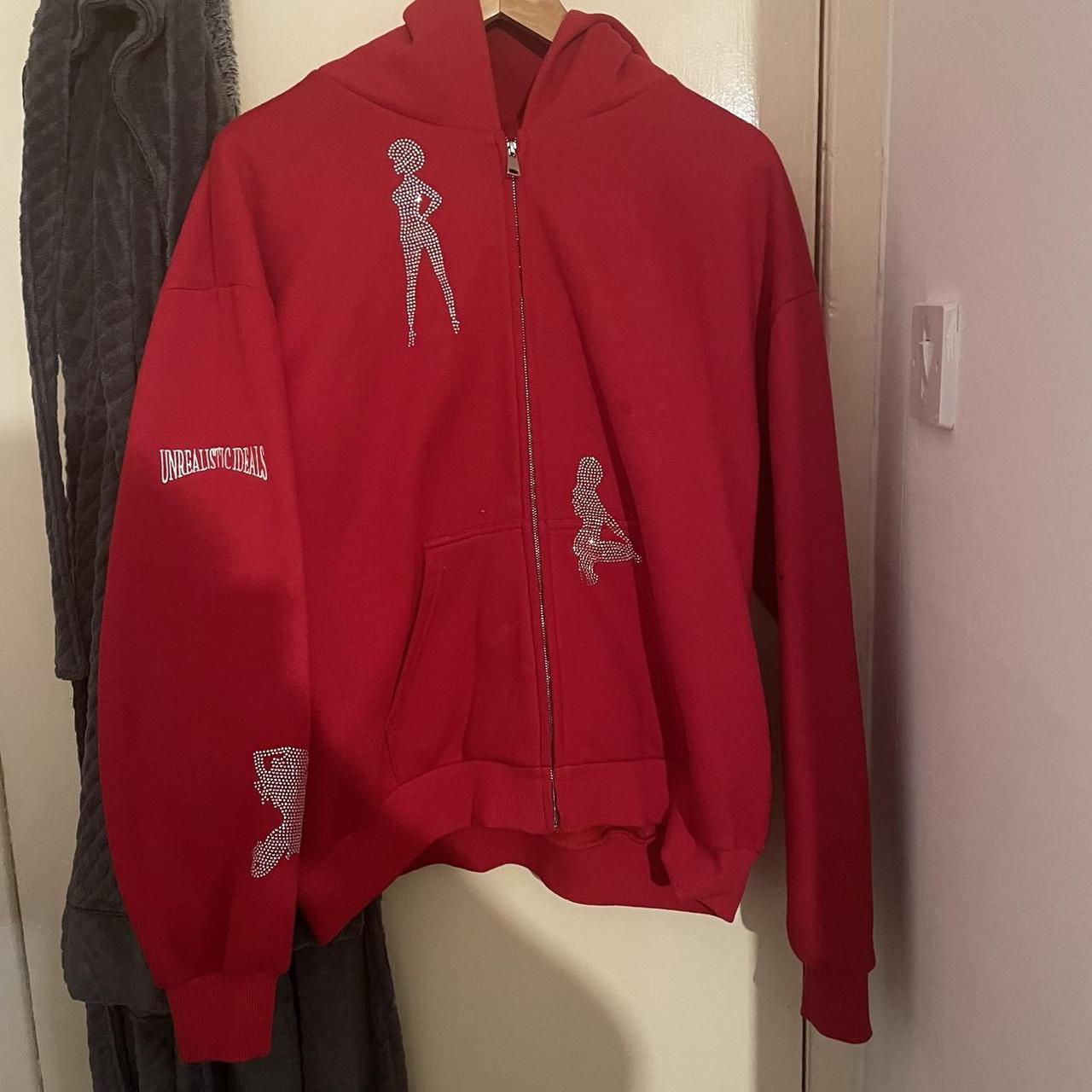 Named Collective Women's Red Hoodie | Depop