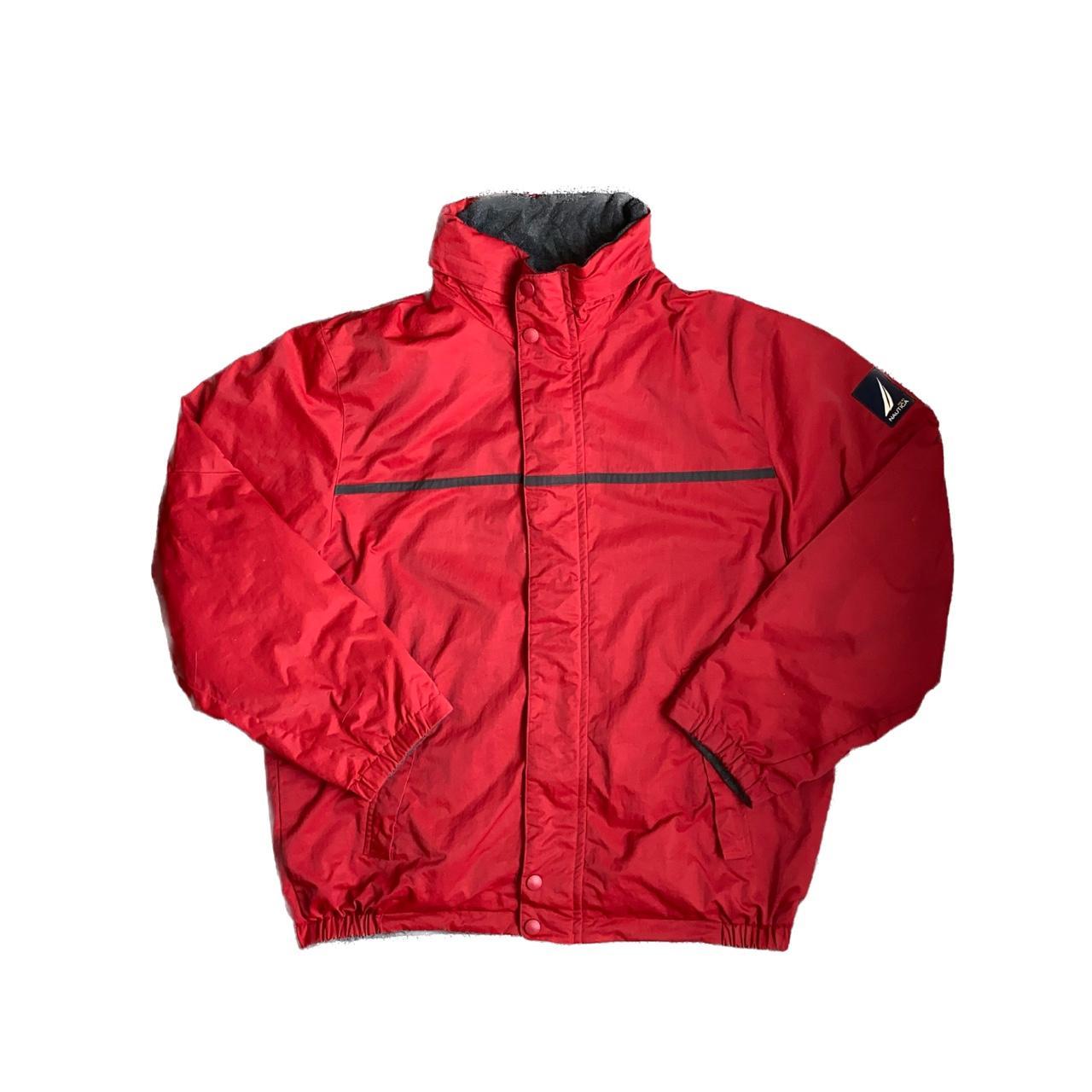Vintage Reversible Nautica Jacket Fleece lined... - Depop
