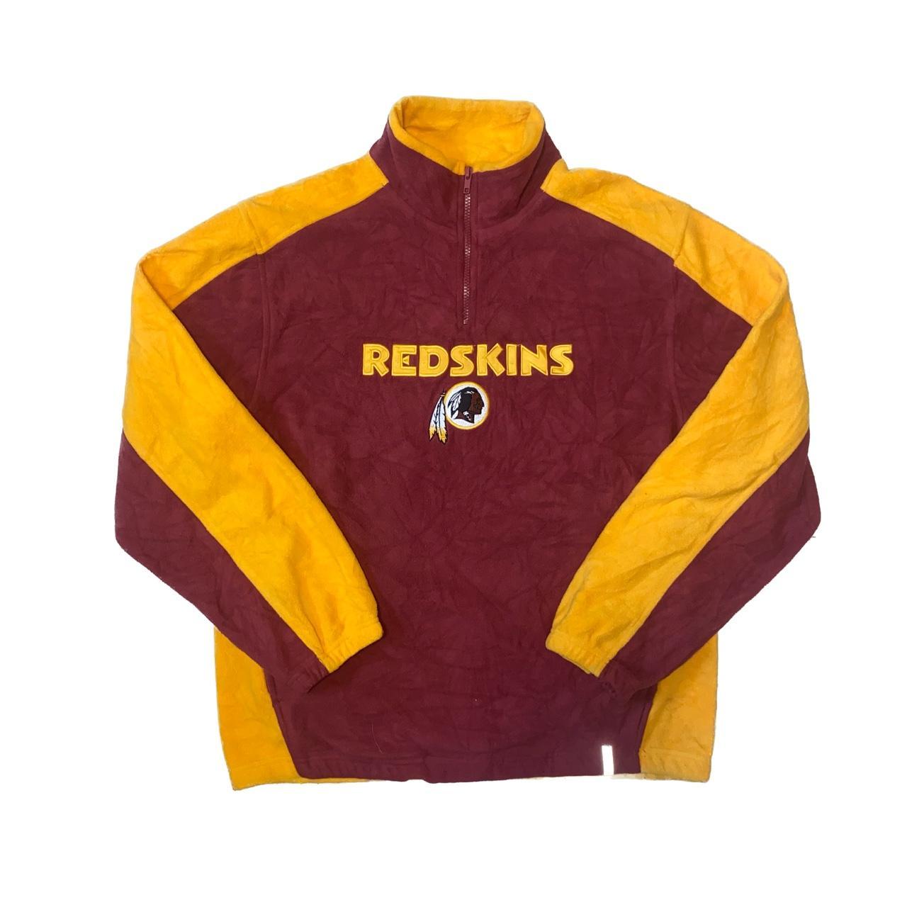 NFL Men's Burgundy and Yellow Jumper | Depop