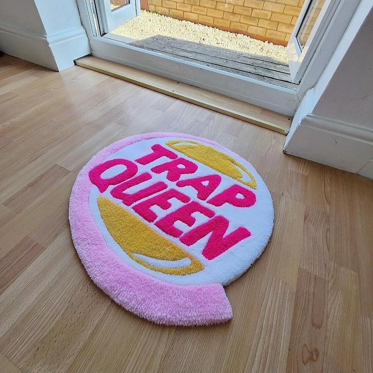 "Trap Queen" Rug/ Wall hanging Made from 100%... - Depop