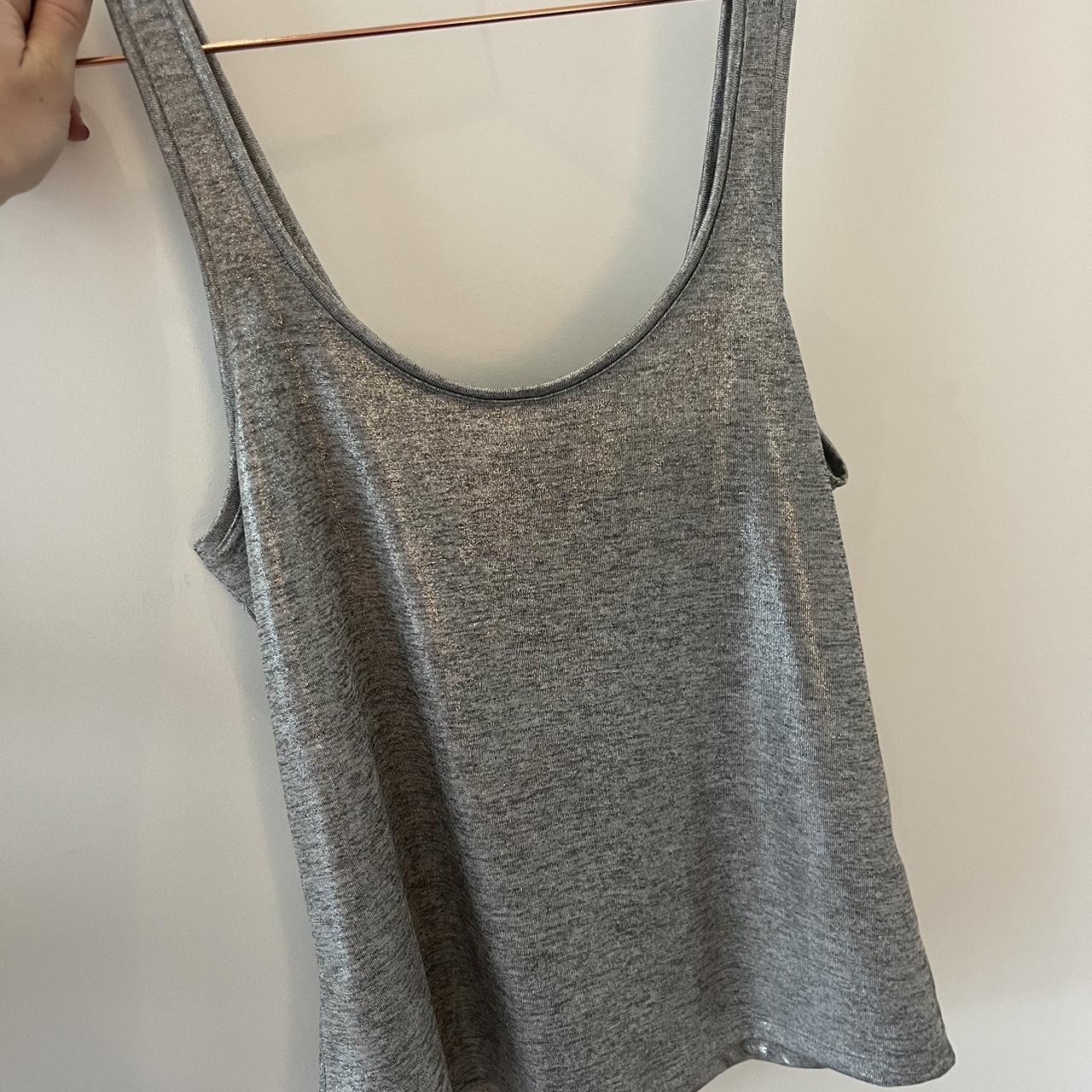 Mint Velvet Women's Silver Vest | Depop