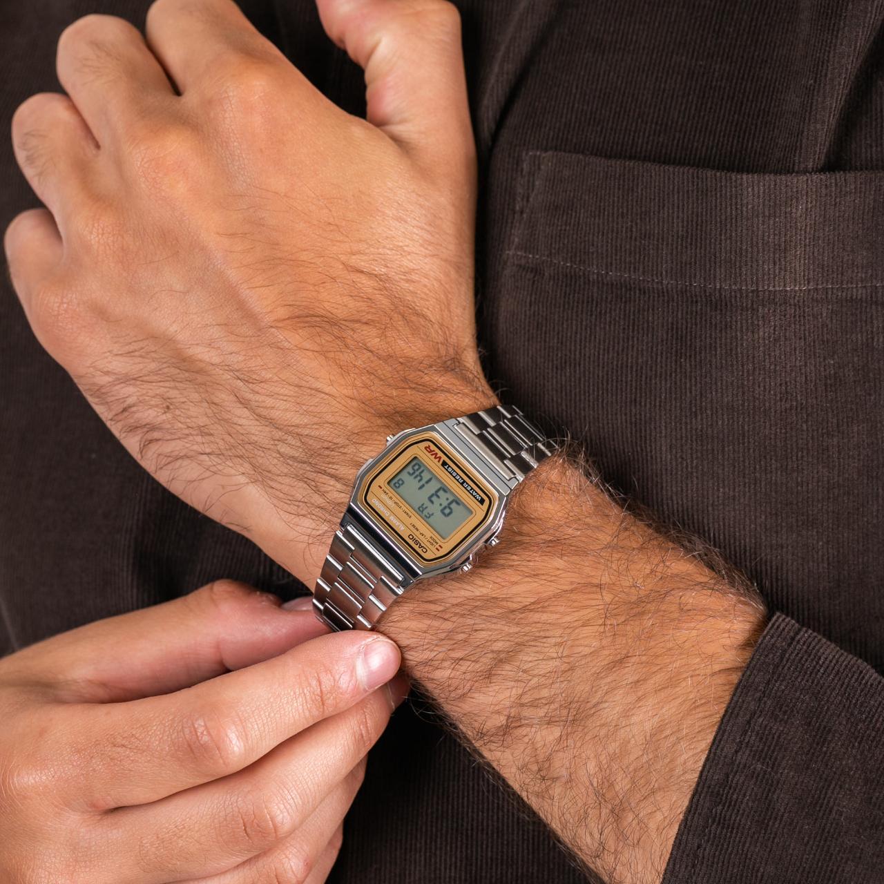 Casio Retro Vintage A158WEA-9EF Lovely Silver and... - Depop