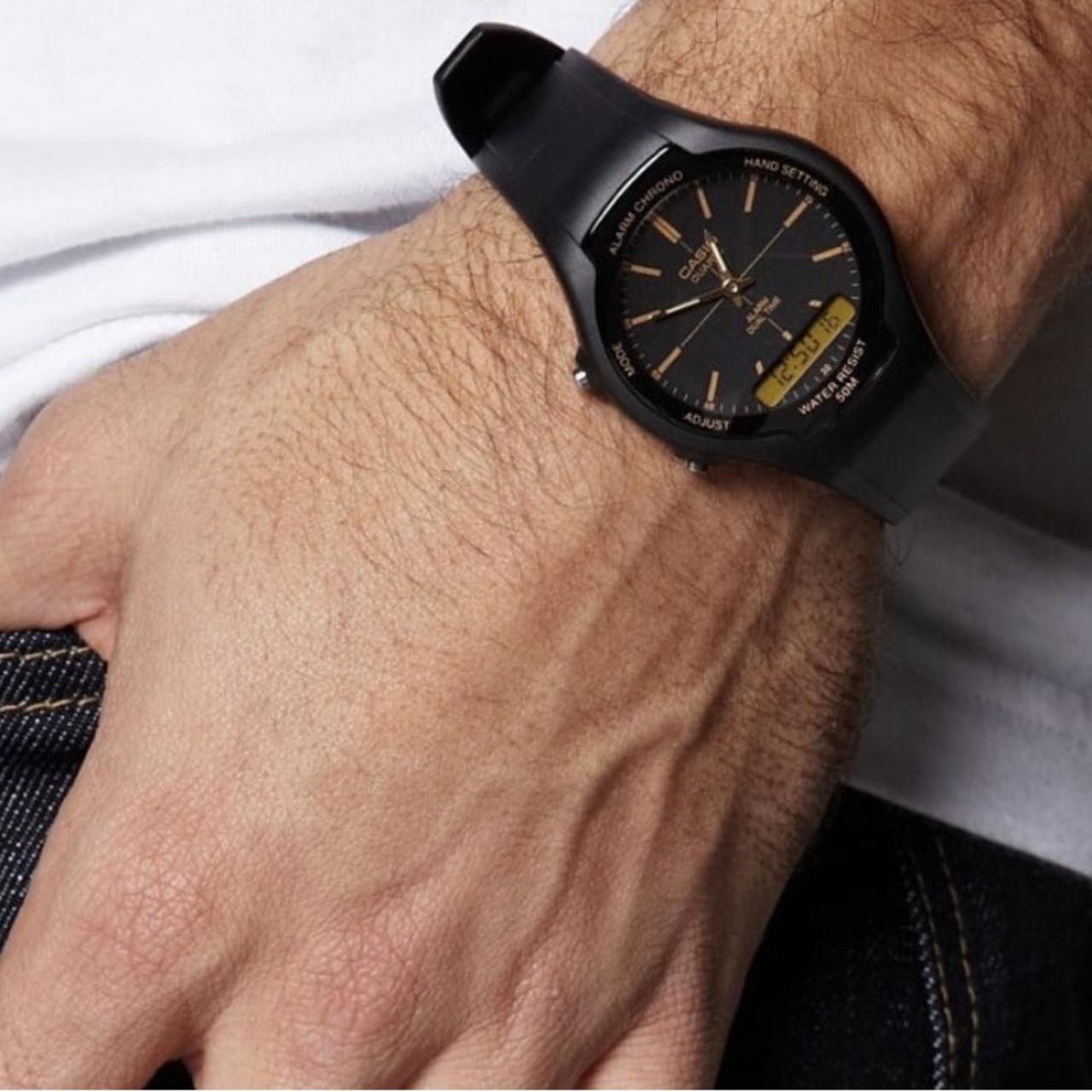 Casio AW-90H-9EV Men's Dual Display Watches Stylish... - Depop