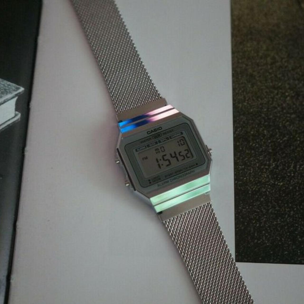 Casio Vintage Silver Watch A700WEM-7AEF Unisex,... - Depop