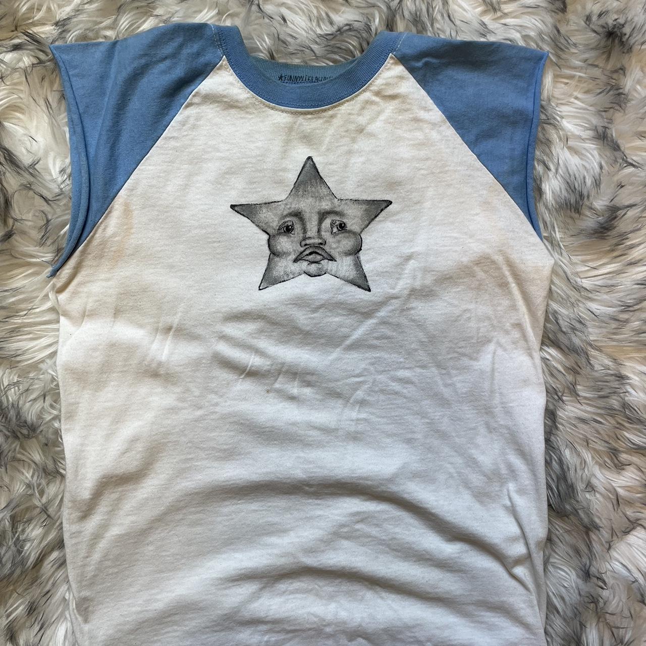Cute vintage tank top with star.original art work... - Depop
