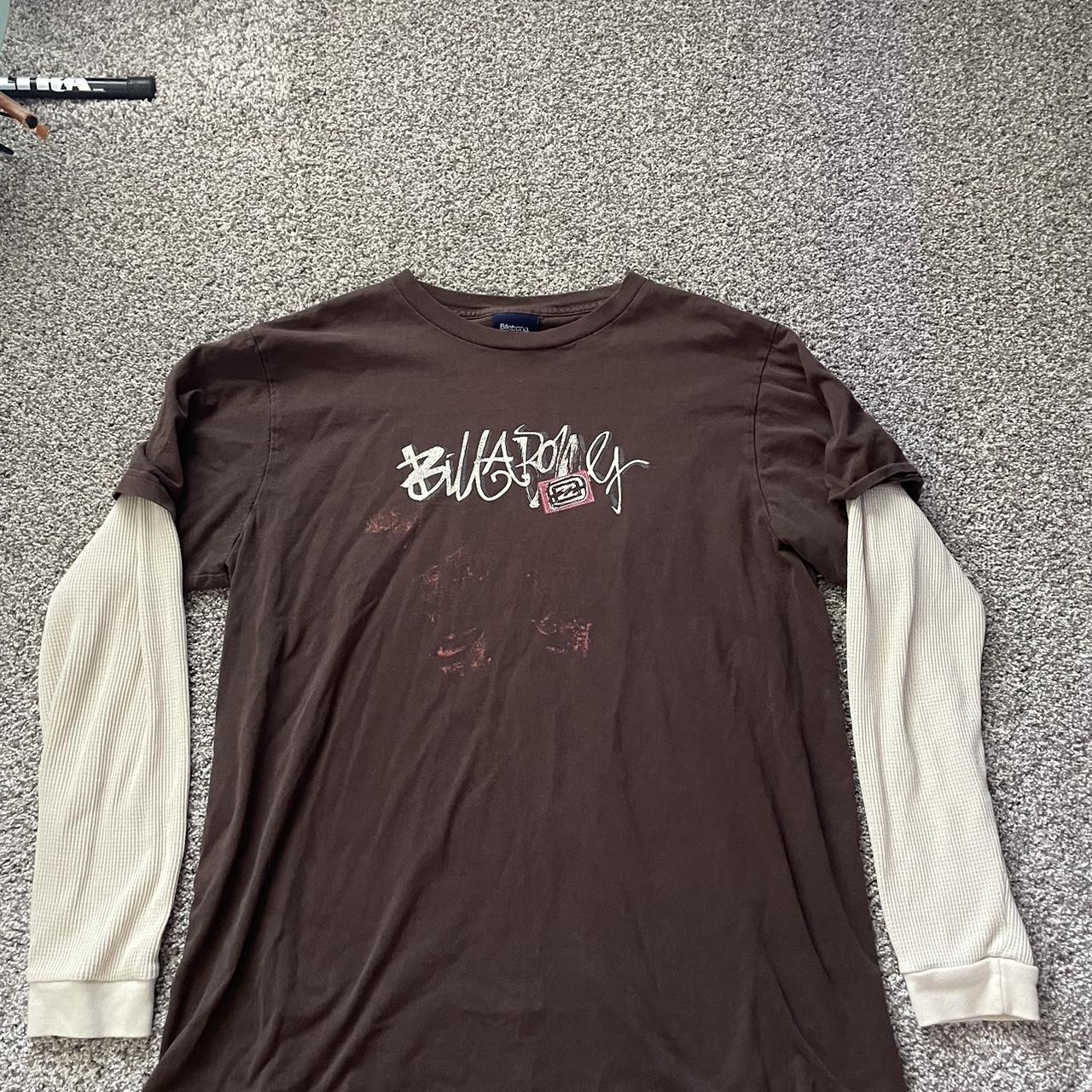 super dope billabong t shirt with waffle thermal... - Depop