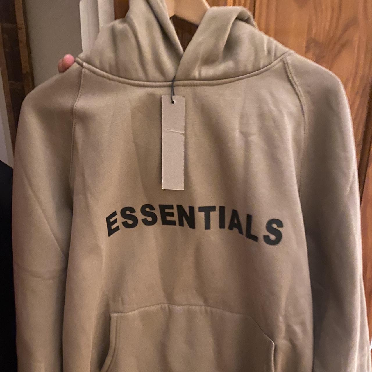 Fear of god essentials hoodie Brand new great... - Depop