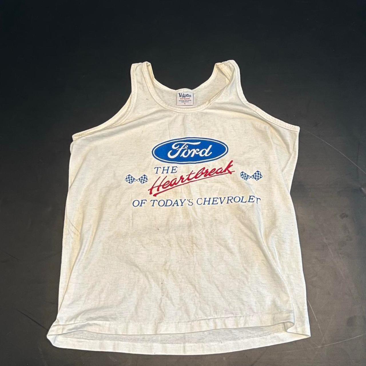 Ford Racing Girl Tank Top Single stitch vintage... - Depop