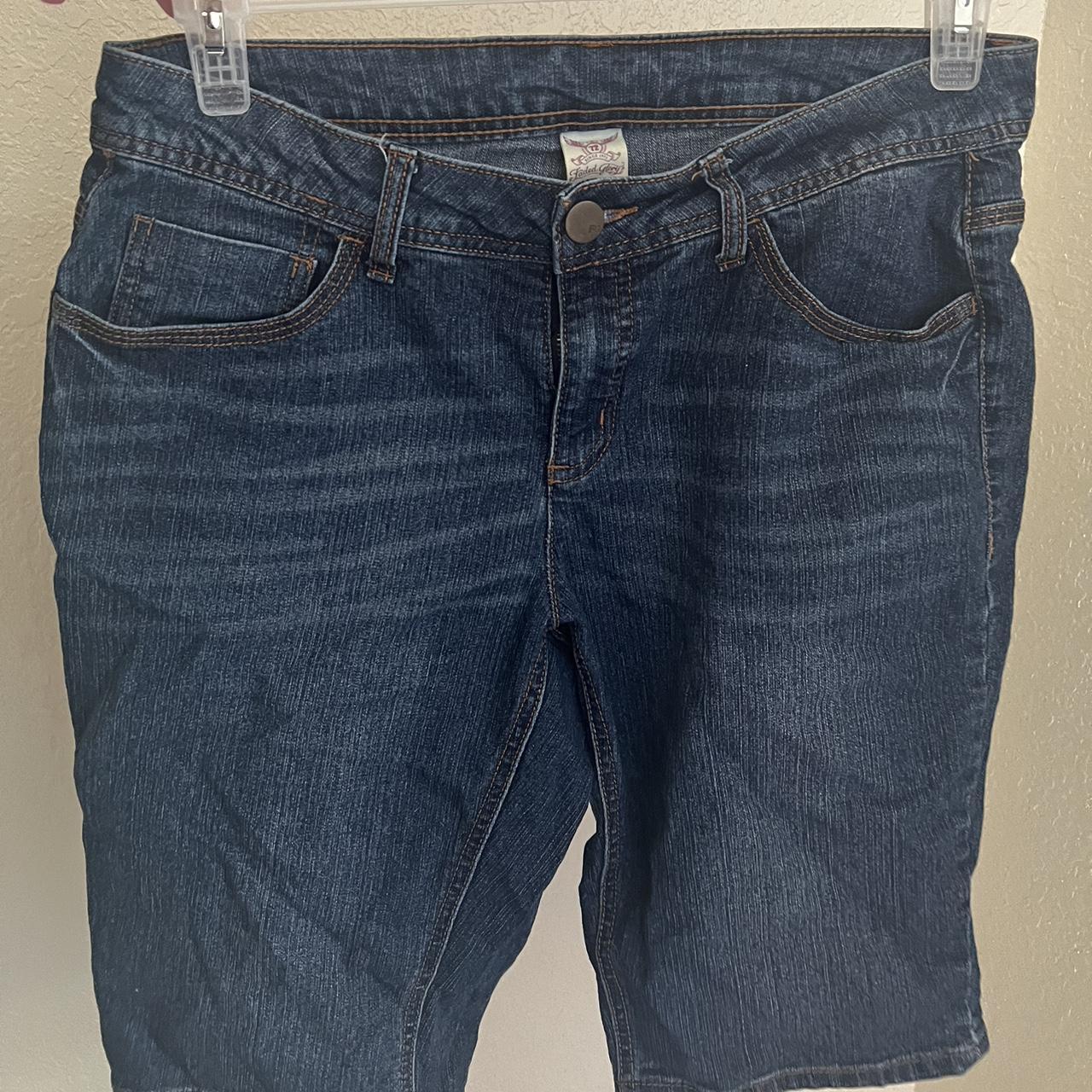 Size 12 faded glory denim shorts - Depop