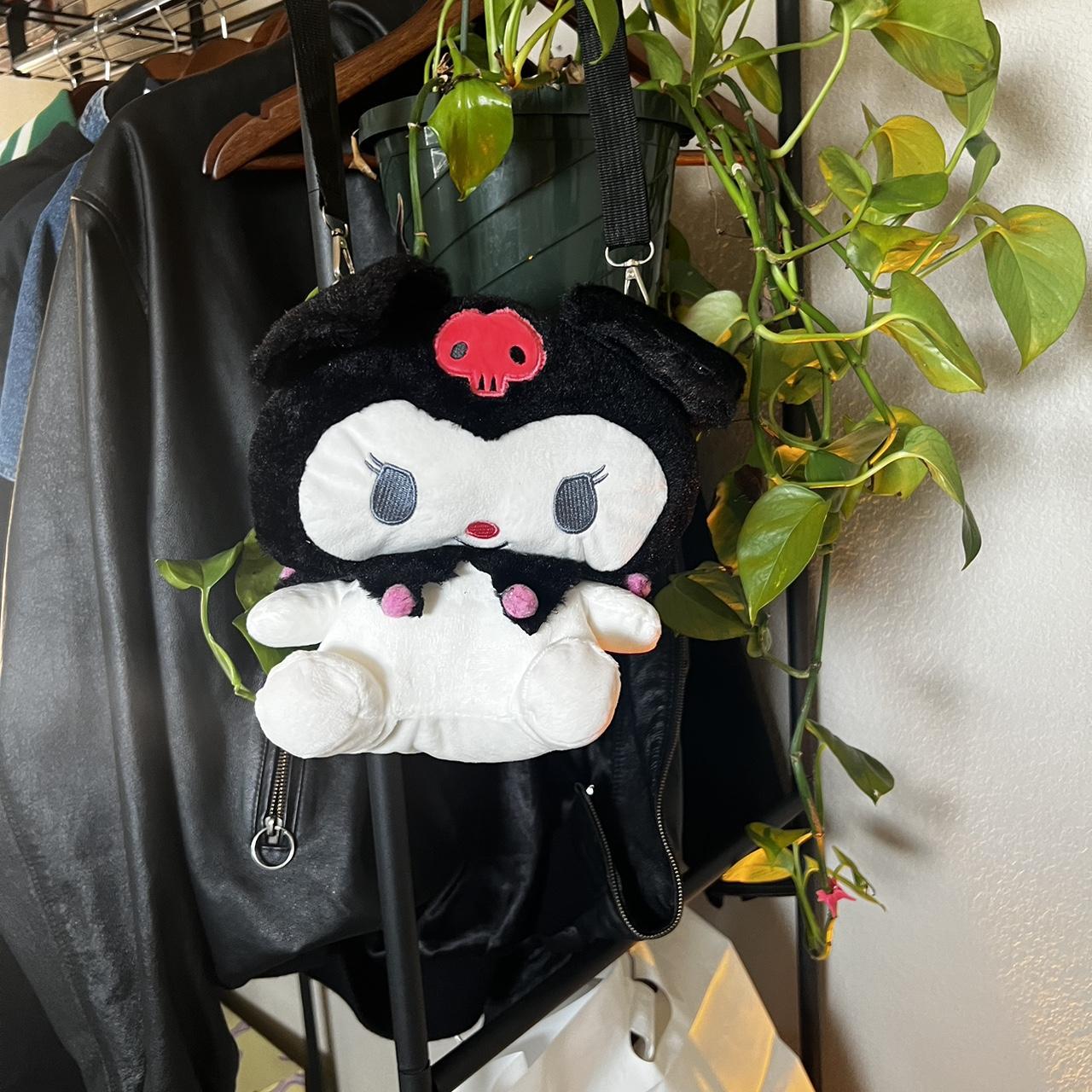 Y2K Kuromi hello kitty plushy backpack 🎒 and works... - Depop