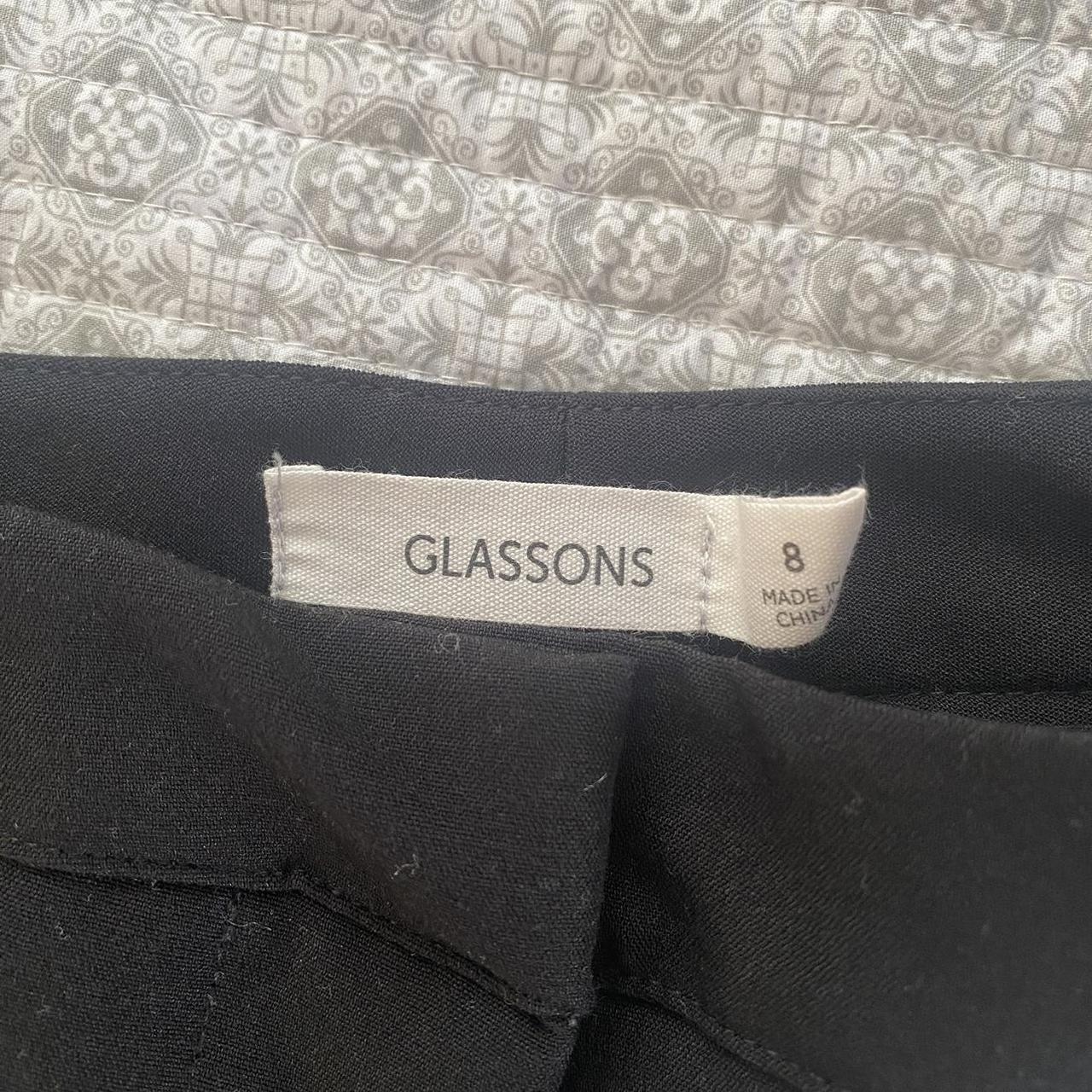 Glassons pants Splits at ankle Size 8 Black... - Depop