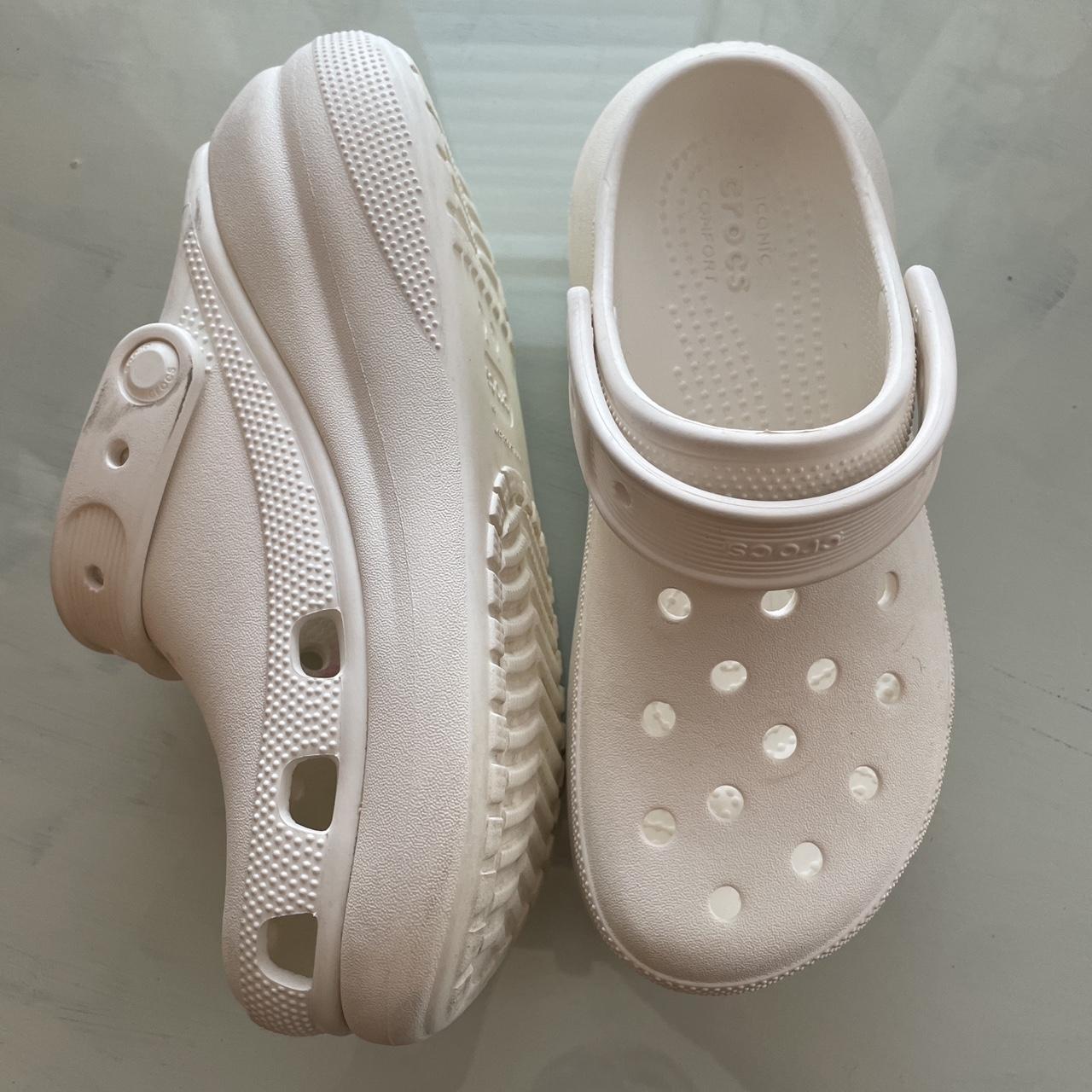 White Platform Crocs Classic Clog #clogs Women size... | Depop